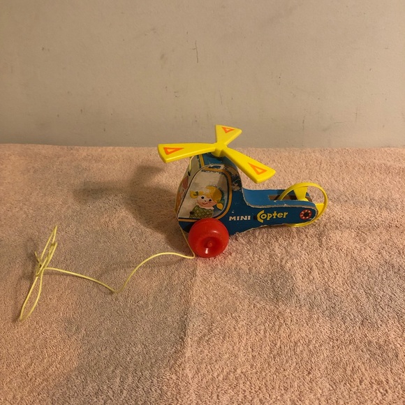 Fisher-Price | Toys | Vintage 97 Fisher Price Mini Copter Pull Toy With ...
